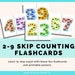 Printable Skip Counting Cards, Homeschool Math Activity, Math Flash ...