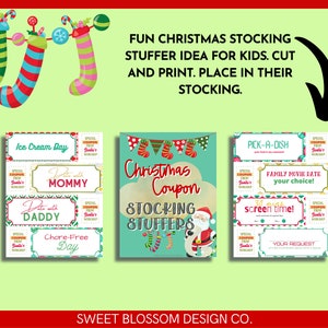Stocking Stuffer Coupons for Kids, Christmas Coupons for Kids, Kids ...