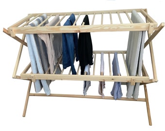 Wooden Clothes Horse | Etsy UK