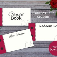 Editable Father's Day/anniversary Coupon Book Template | Gift for Dad ...