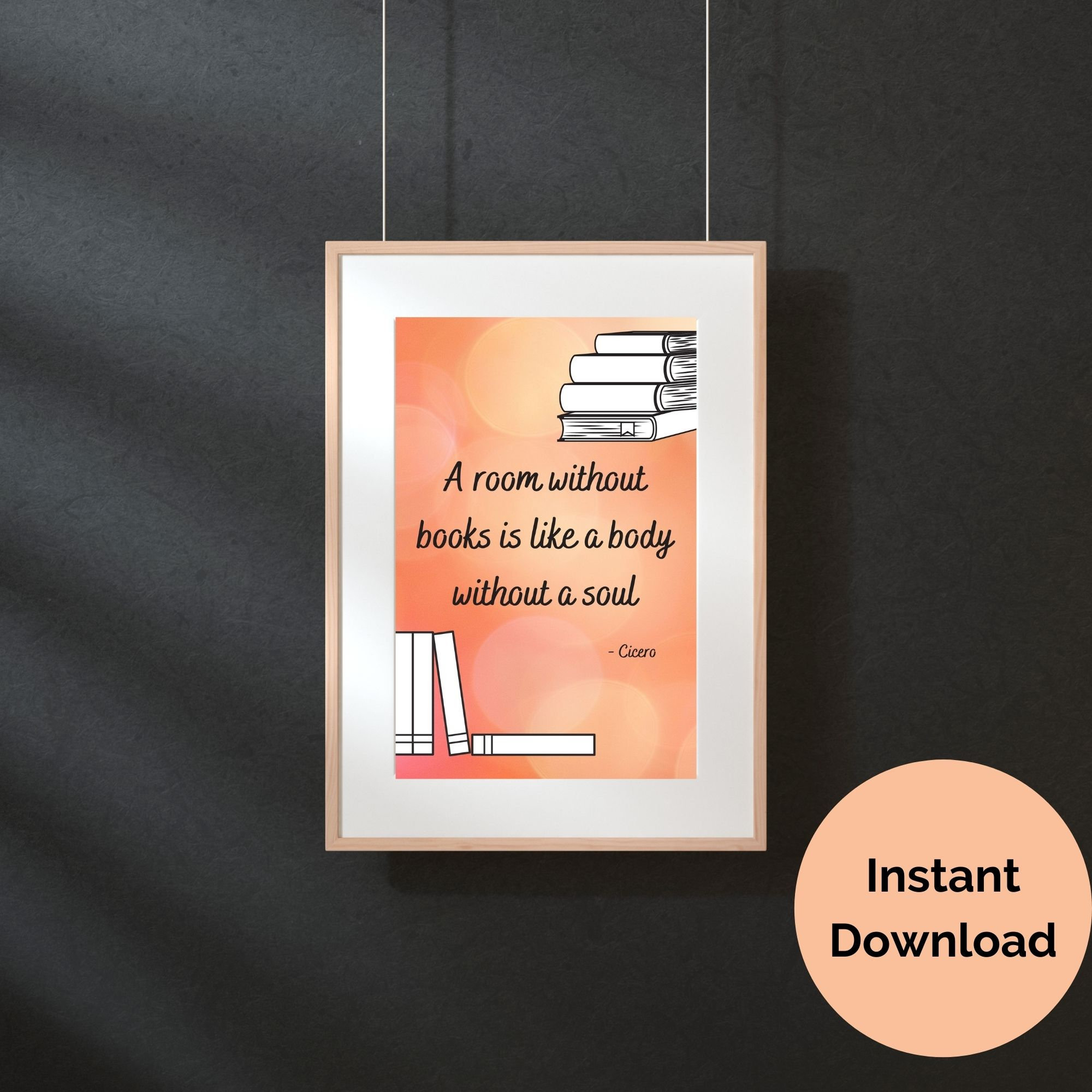 Reading Quote Wall Art Instant Download in 4 Sizes - Etsy New Zealand