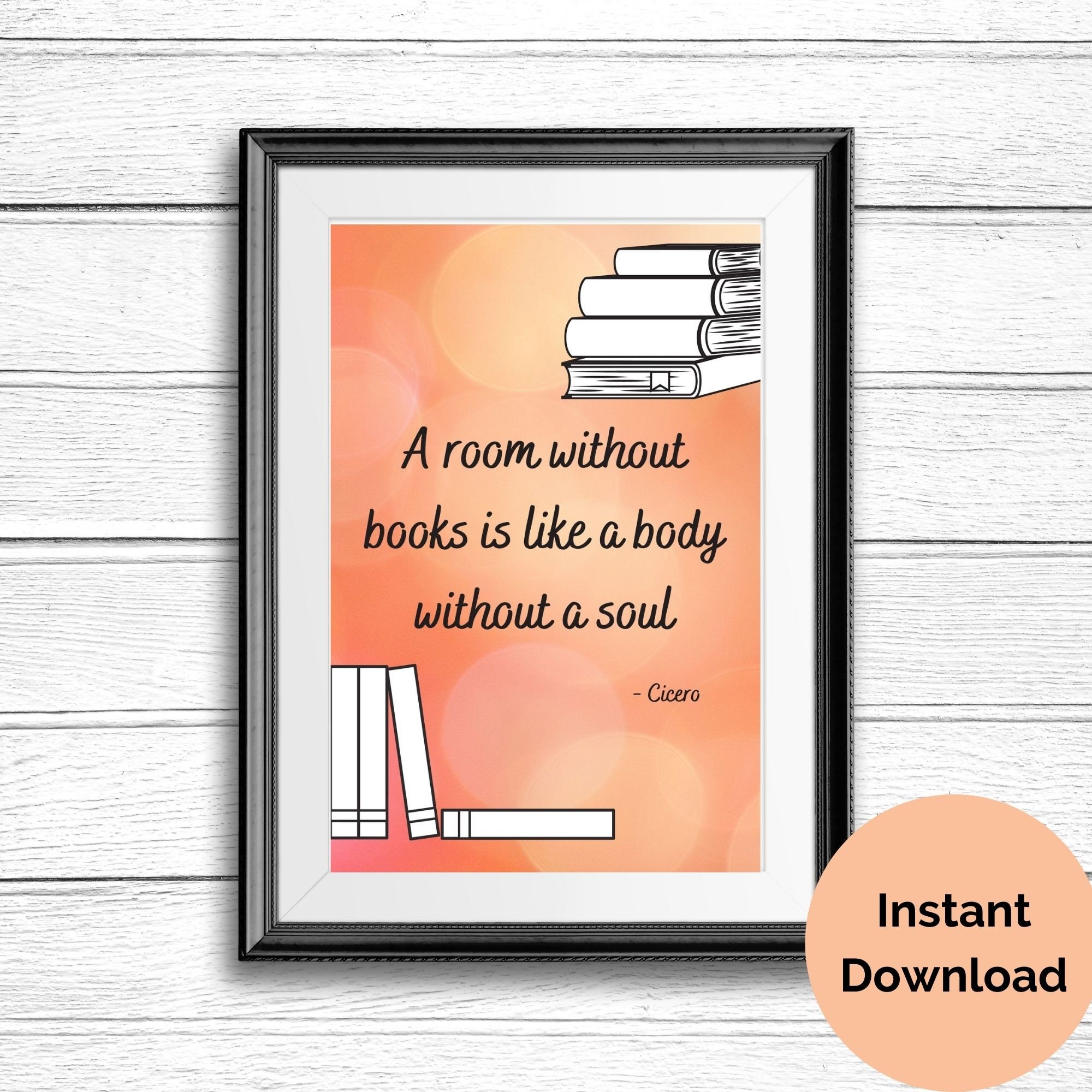 Reading Quote Wall Art Instant Download in 4 Sizes - Etsy New Zealand