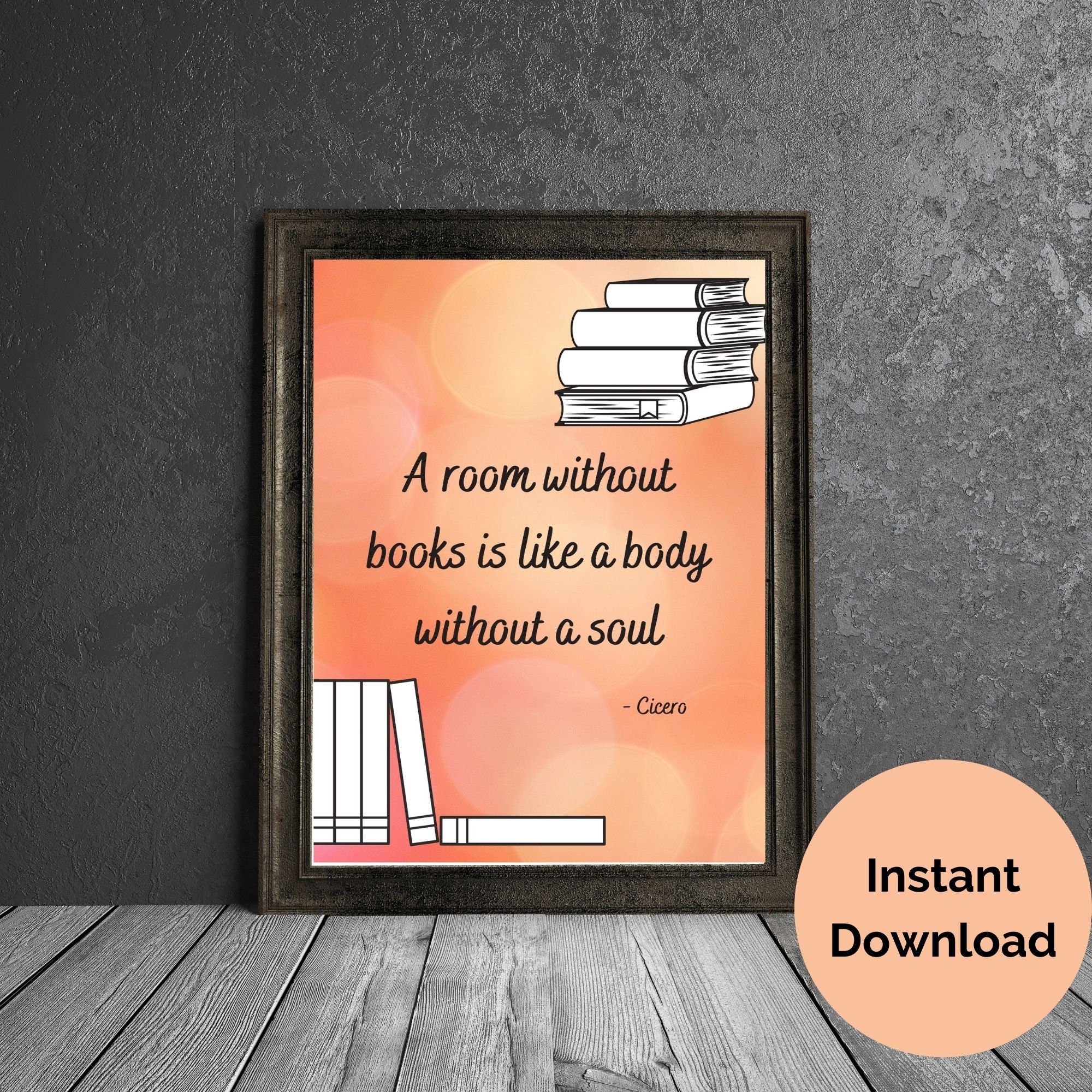 Reading Quote Wall Art Instant Download in 4 Sizes - Etsy New Zealand