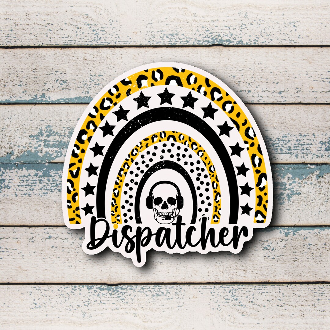 Dispatch Rainbow Sticker, Dispatcher Rainbow Sticker, 911 Dispatcher ...
