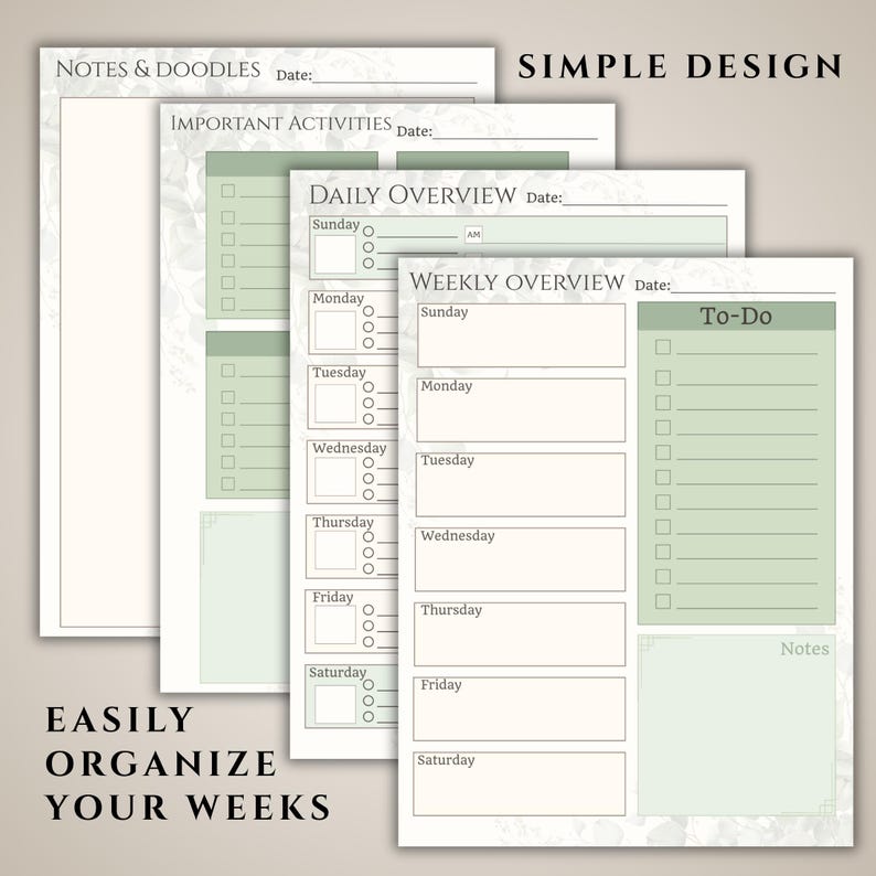 2026 Weekly Planner ADHD Daily Management Project Tracker Digital ...