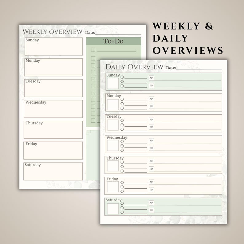 2026 Weekly Planner ADHD Daily Management Project Tracker Digital ...