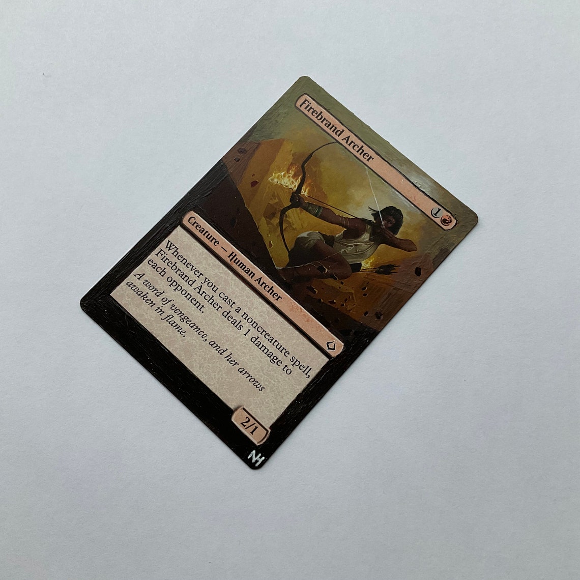 Painted Magic The Gathering carte La carte MTG modifie extension de ...