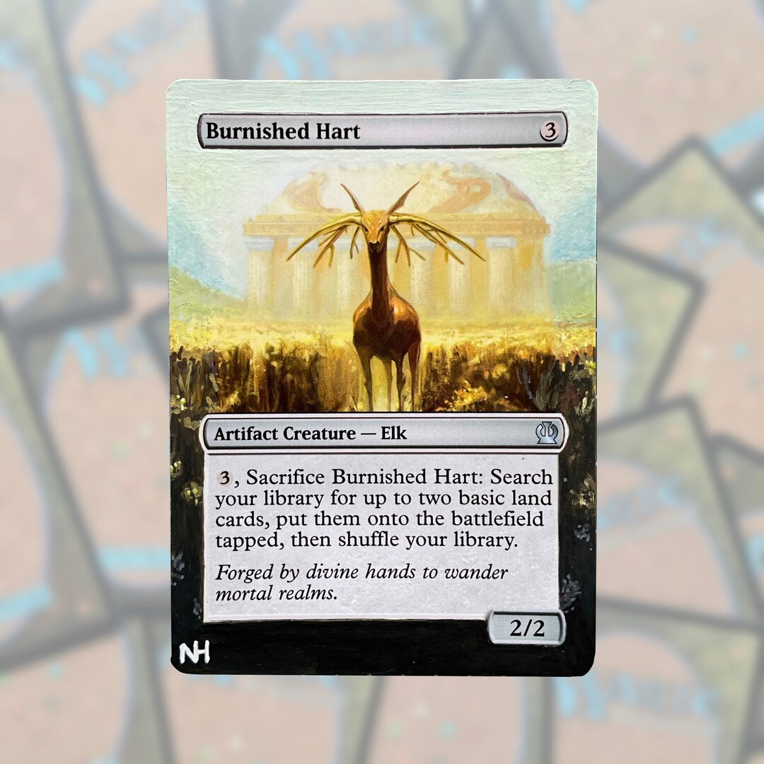 Painted Magic the Gathering Map MTG Map Alter Card Extension Acrylic ...