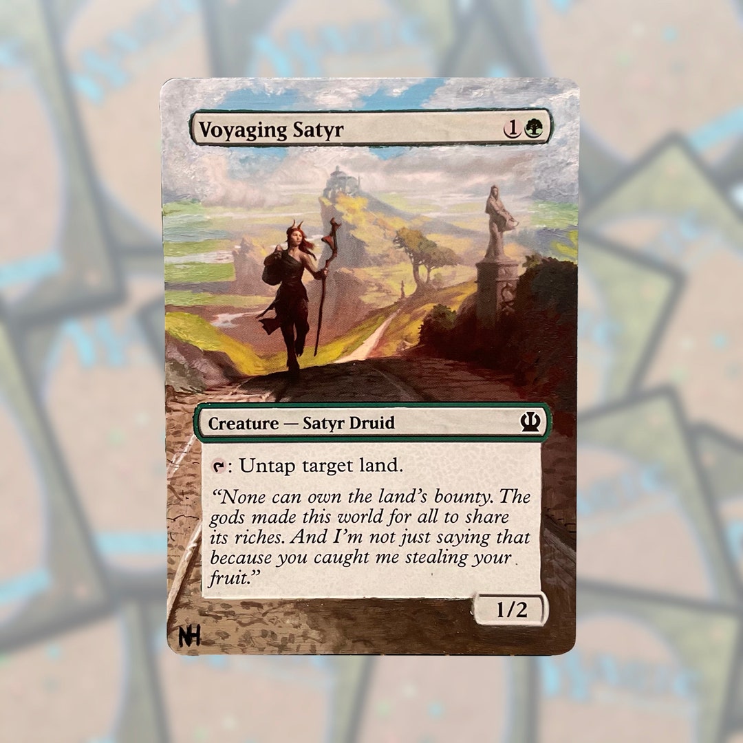 Painted Magic the Gathering Map MTG Map Alter Card Extension Acrylic ...