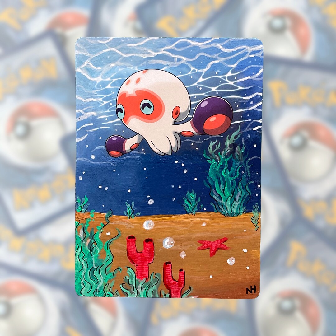Painted Pokemon Card Pokemon Card Alter Card Extension Acrylic Paint ...