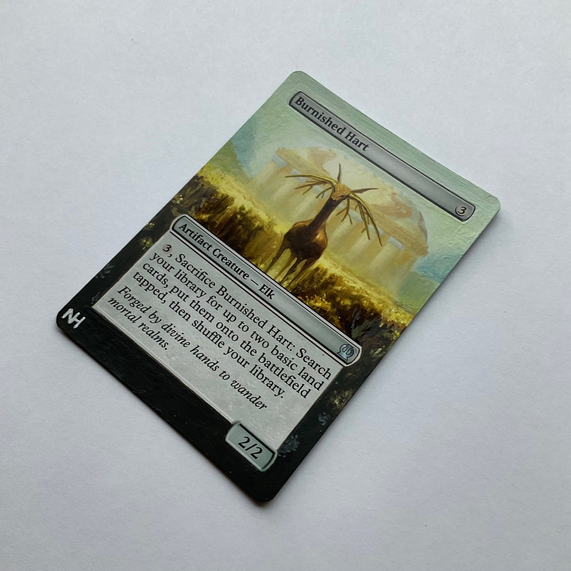 Painted Magic the Gathering Map MTG Map Alter Card | Etsy