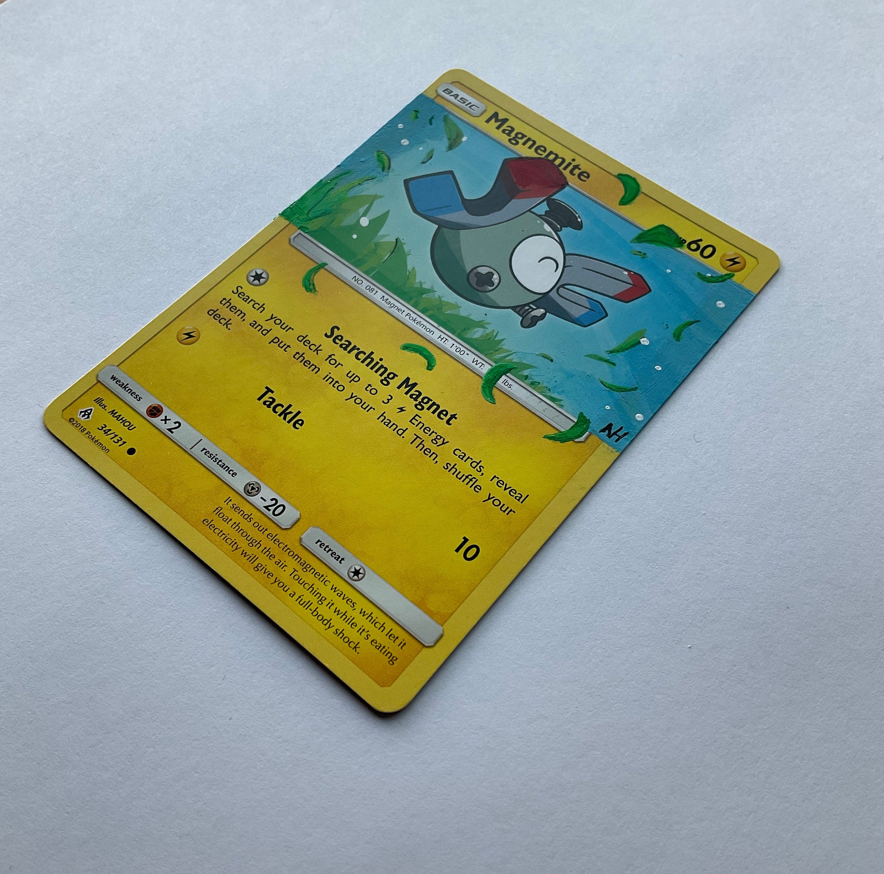 Painted Pokemon Card Pokemon Card Alter Card Extension Acrylic Paint ...