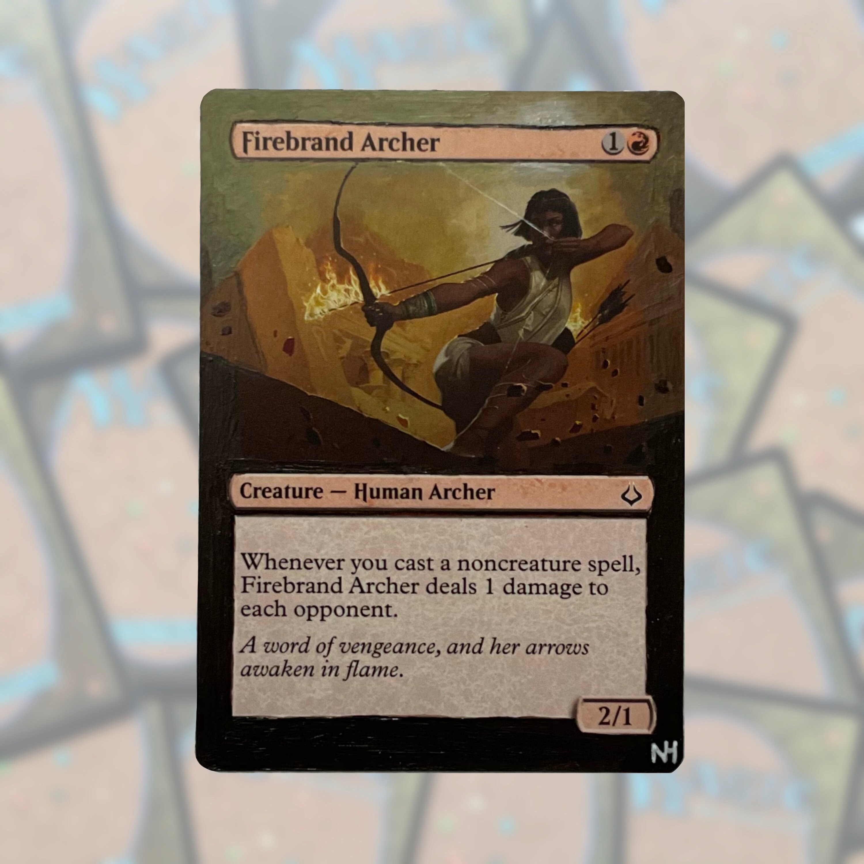Painted Magic The Gathering carte La carte MTG modifie extension de ...