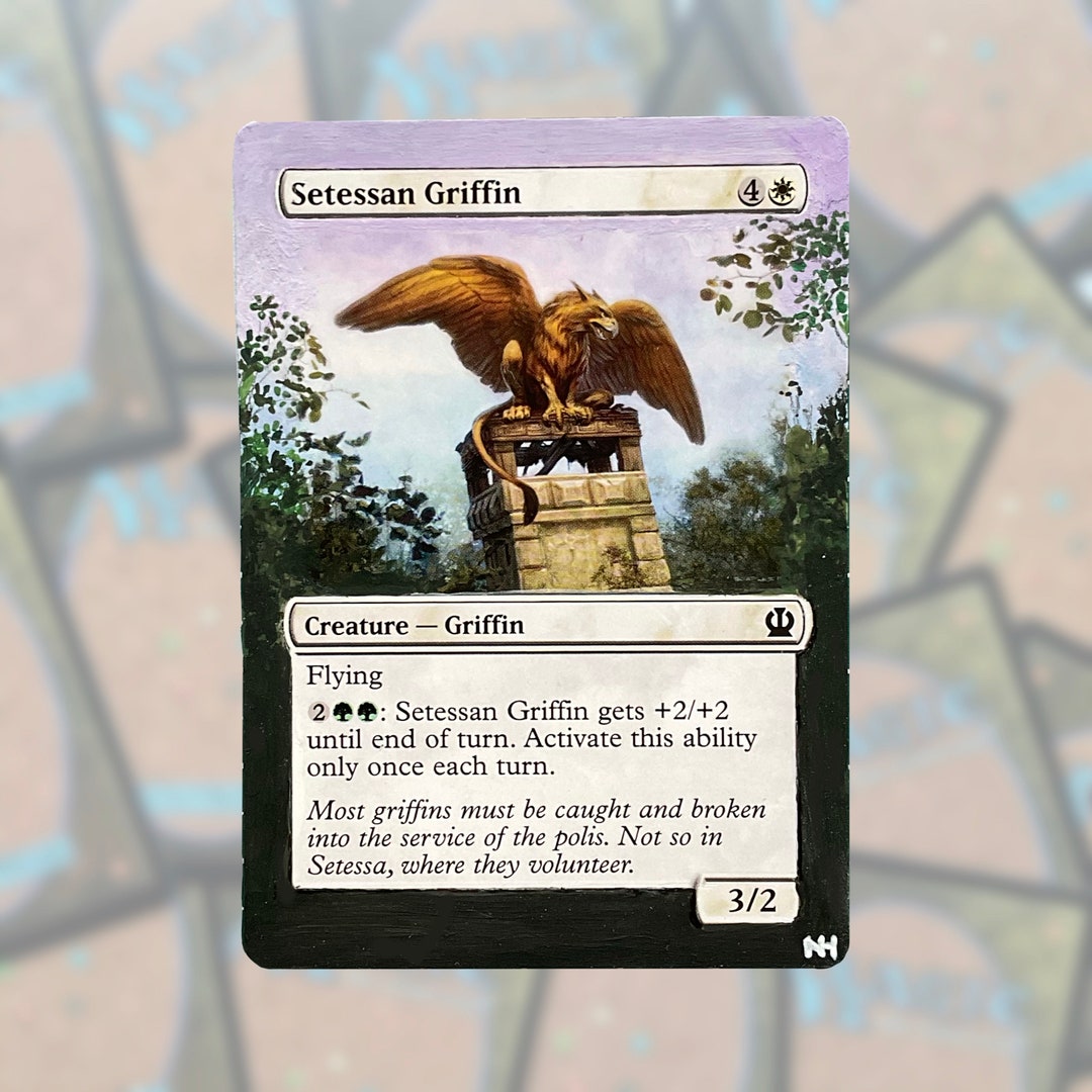 Painted Magic the Gathering Card MTG Map Alter Card Extension Acrylic ...