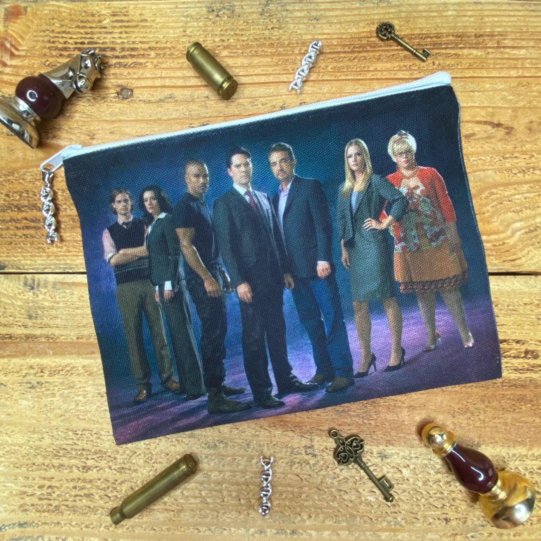 Criminal Minds BAU Zipper Pouch/cosmetic Bag Medium Size - Spencer Reid ...