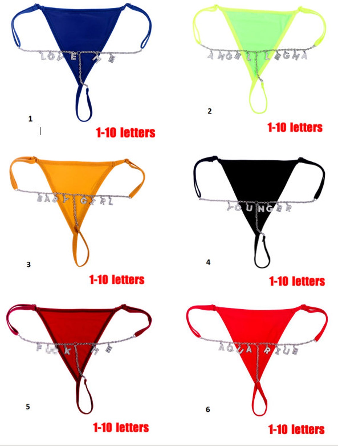 Sexy Thong Chains For Custom Crystal Letters Waist Body Chain Etsy