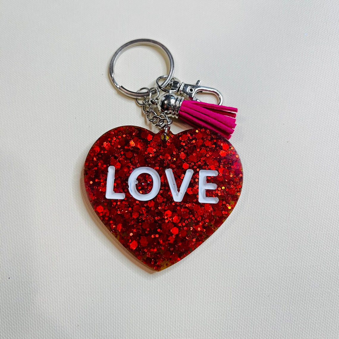 Love Heart Keychain/ Resin Keychain | Etsy Love Heart Keychain/ Resin Keychain | Etsy