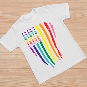 Rainbow Distressed American Flag Svg, Png, Jpg, Rainbow Flag Svg, Pride ...