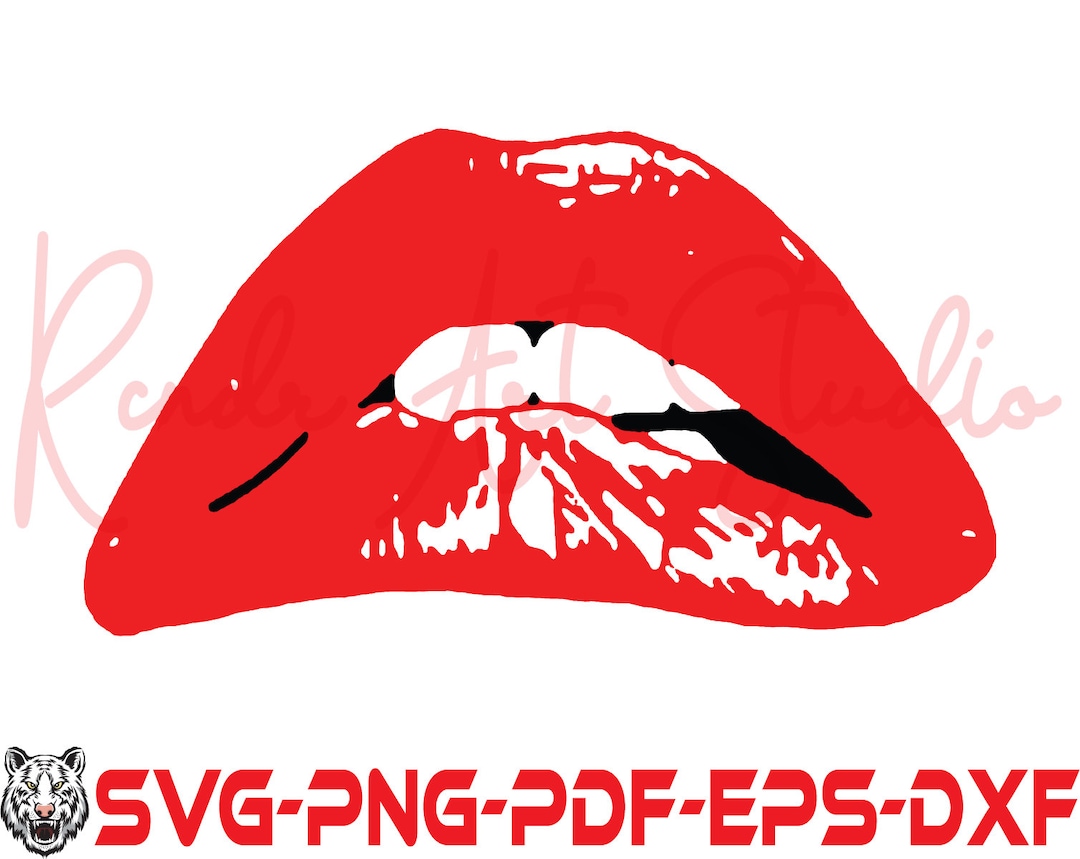 Lips SVG, Lips Svg, Kiss, Bleeding Lips, Biting Lips, Dripping Lips ...