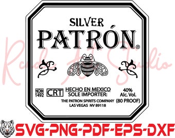 Patron Bottle Svg Tequilla Patron Cut File Patron Bottle - Etsy