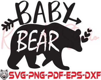 Baby Bear Svg Baby Svg Kids Svg Dxf Png Eps Jpeg Cut - Etsy