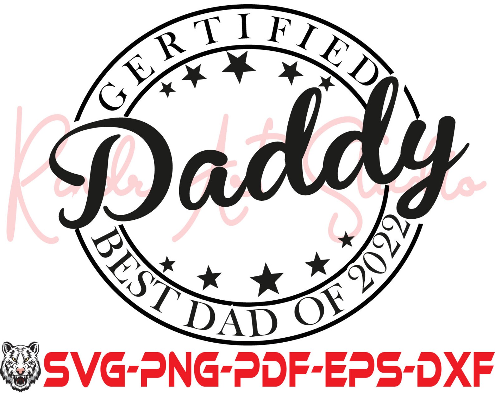 Daddy Svg Fathers Day Svg Certified Daddy Svg Daddy Svg - Etsy