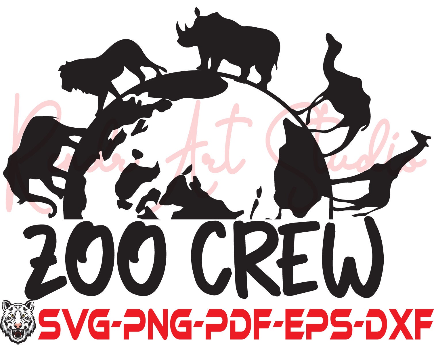Zoo Crew svg & clip art Teacher Shirt svg Squad svg Crew svg Mom Crew ...