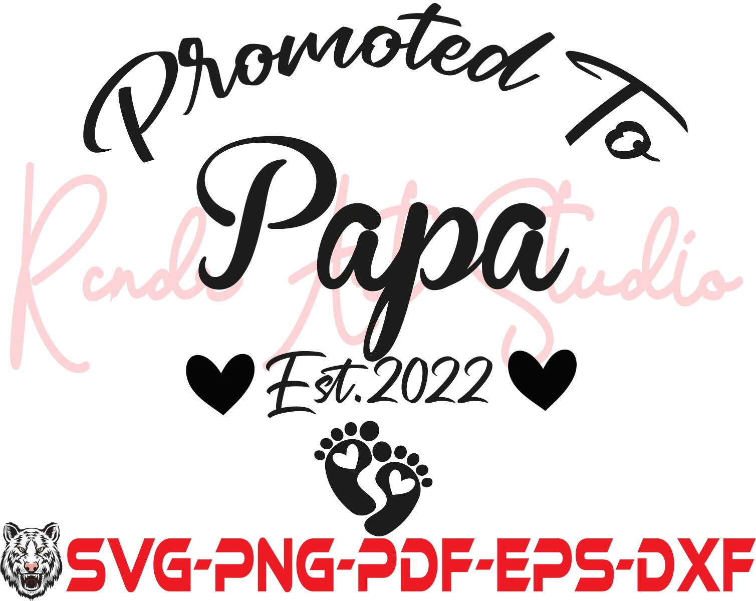 Promoted to Papa Svg Est. 2022 Svg Established Year Svgnew - Etsy