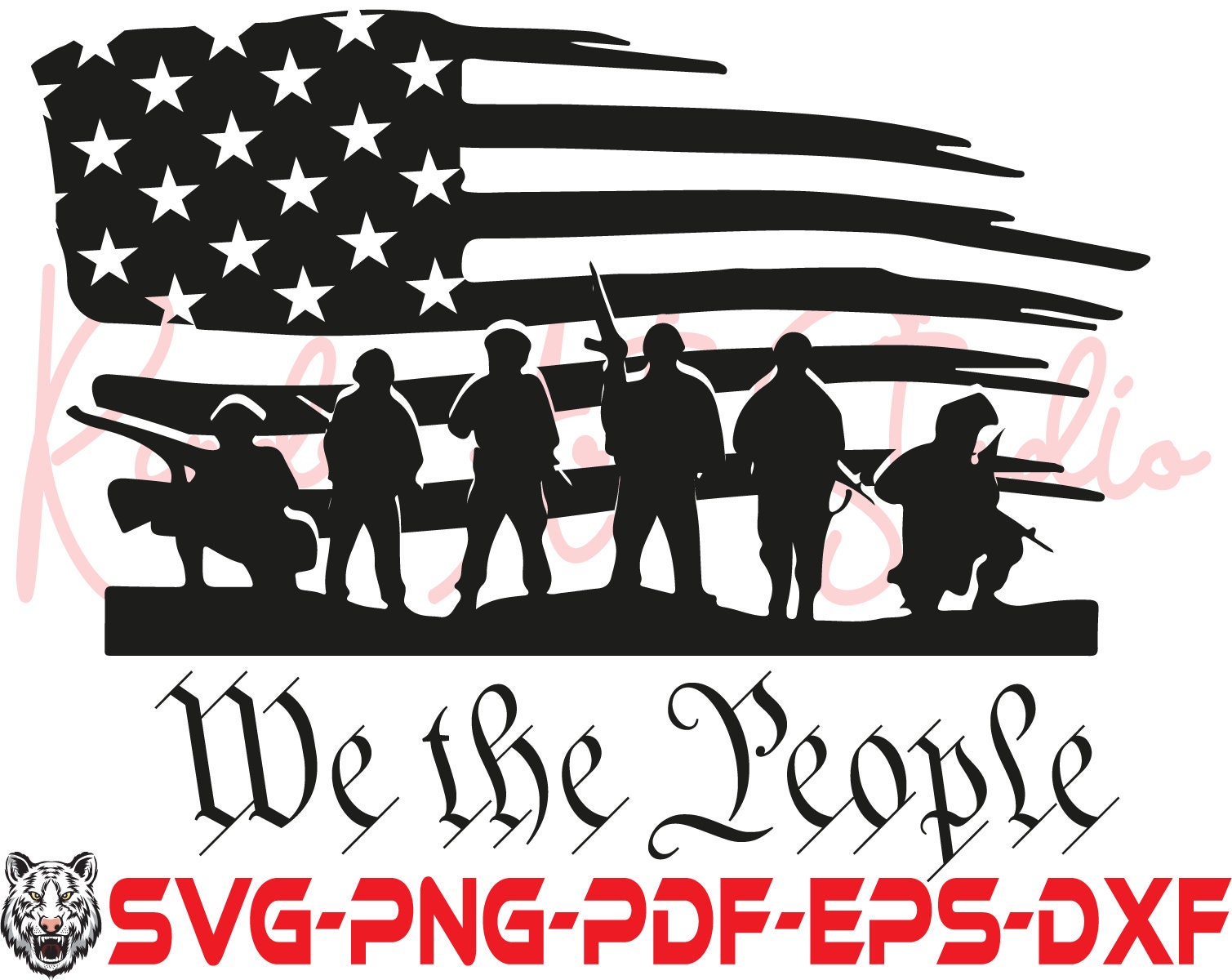 We the People SVG We the People American Flag Svg Silhouette - Etsy