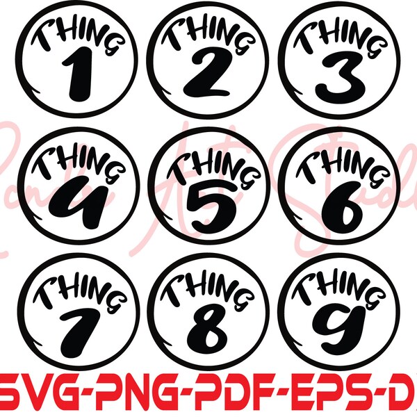 Thing 1 Thing 2 Logo - Etsy