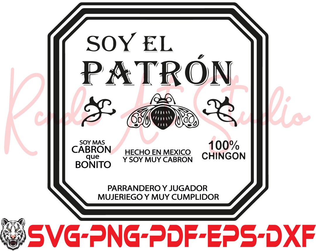 Soy El Patron SVG, Hecho Un Cabron SVG, Spanish SVG, Patron Cupcake ...
