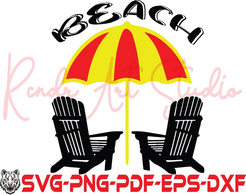Beach Chair SVG Files Beach Chair DXF Cut FilesInstant | Etsy