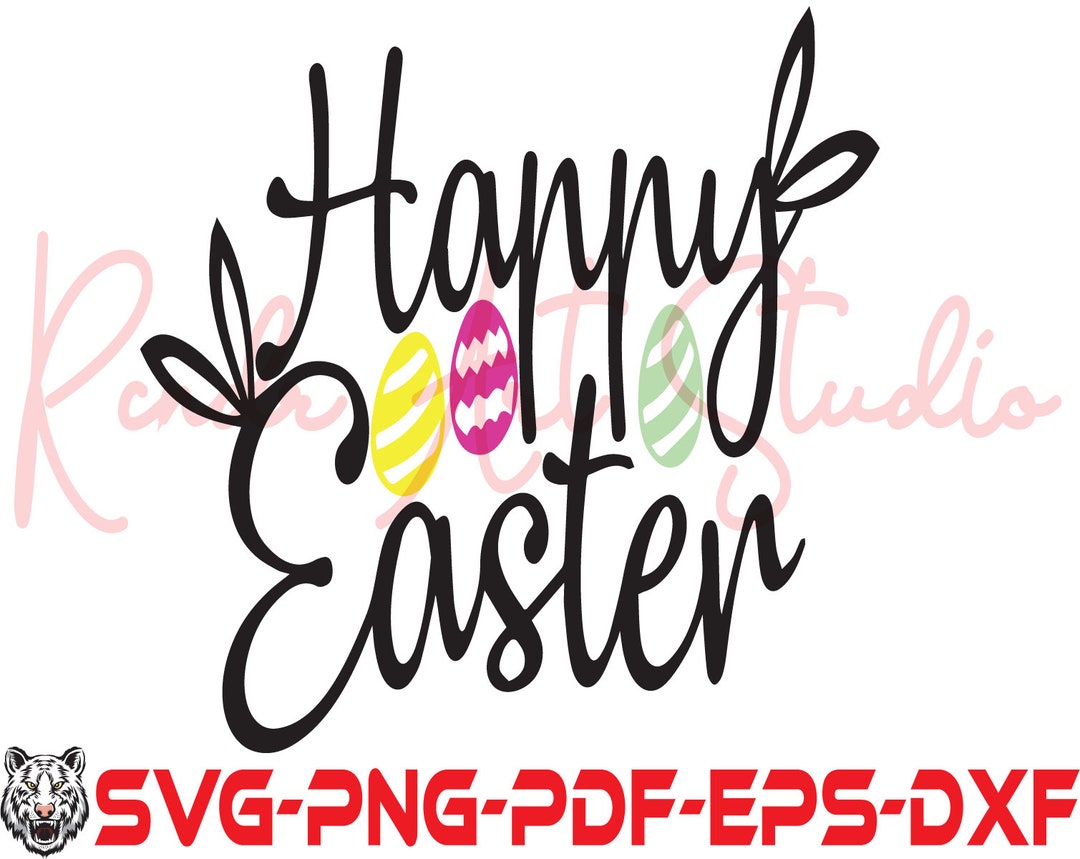 Pâques SVG, Joyeuses Pâques svg, Hoppy Pâques SVG, lapin svg, Lapin de ...