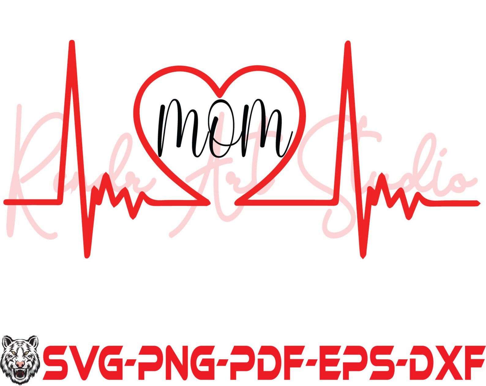 Heart Beat Svg Ekg Svg Heartbeat Svg Heartbeat Clipart - Etsy
