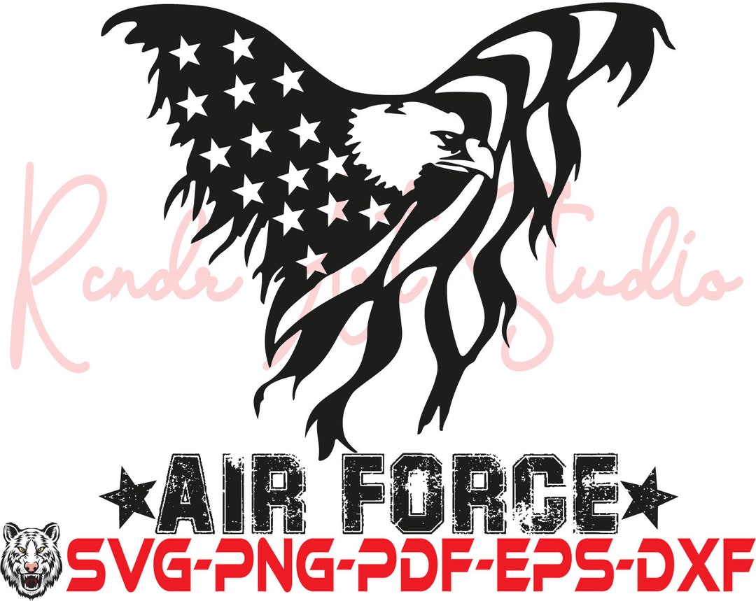 Air Force Svg, American Flag Veteran Svg, American Eagle Svg, Memorial ...