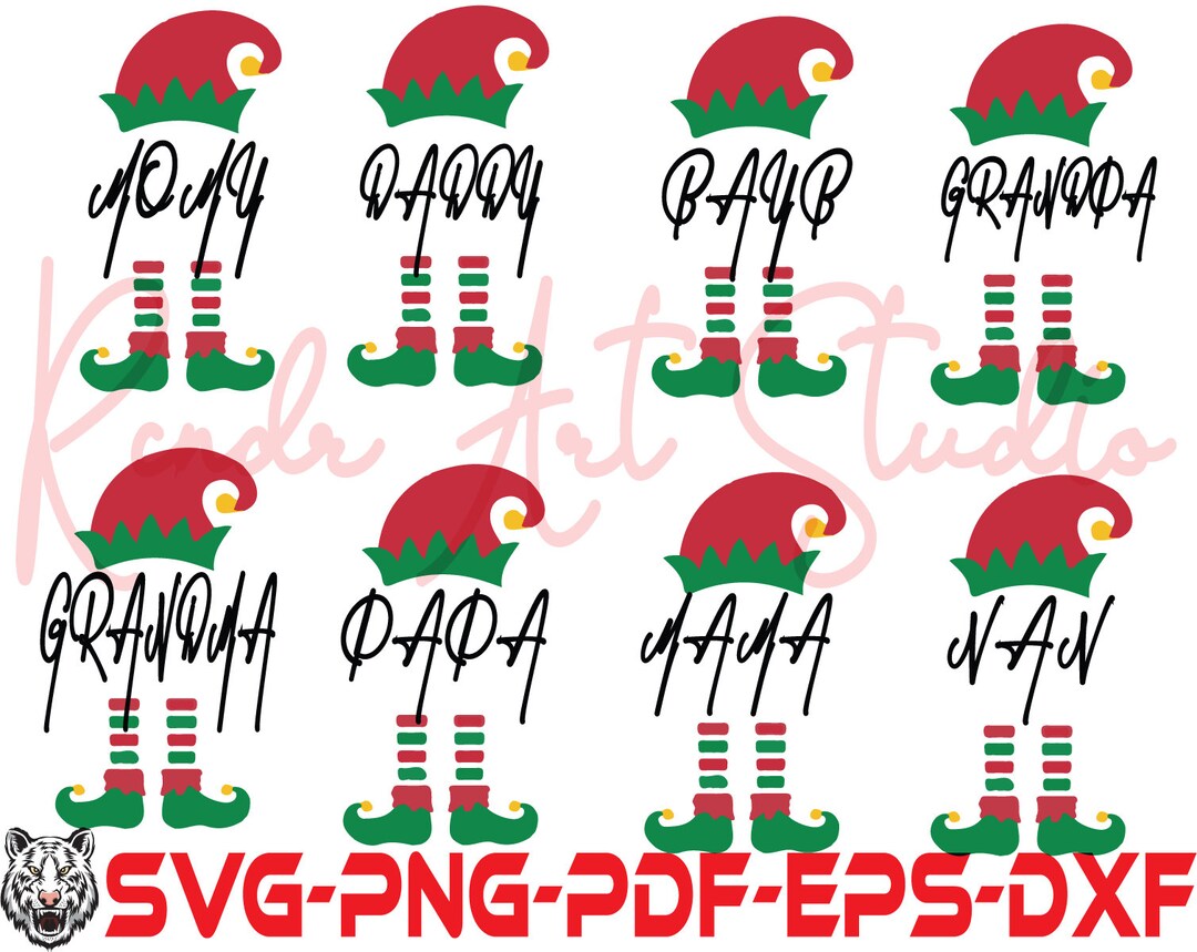 Elf Svg, Elf Family SVG, Christmas SVG, Family Matching Shirt, Clip Art ...