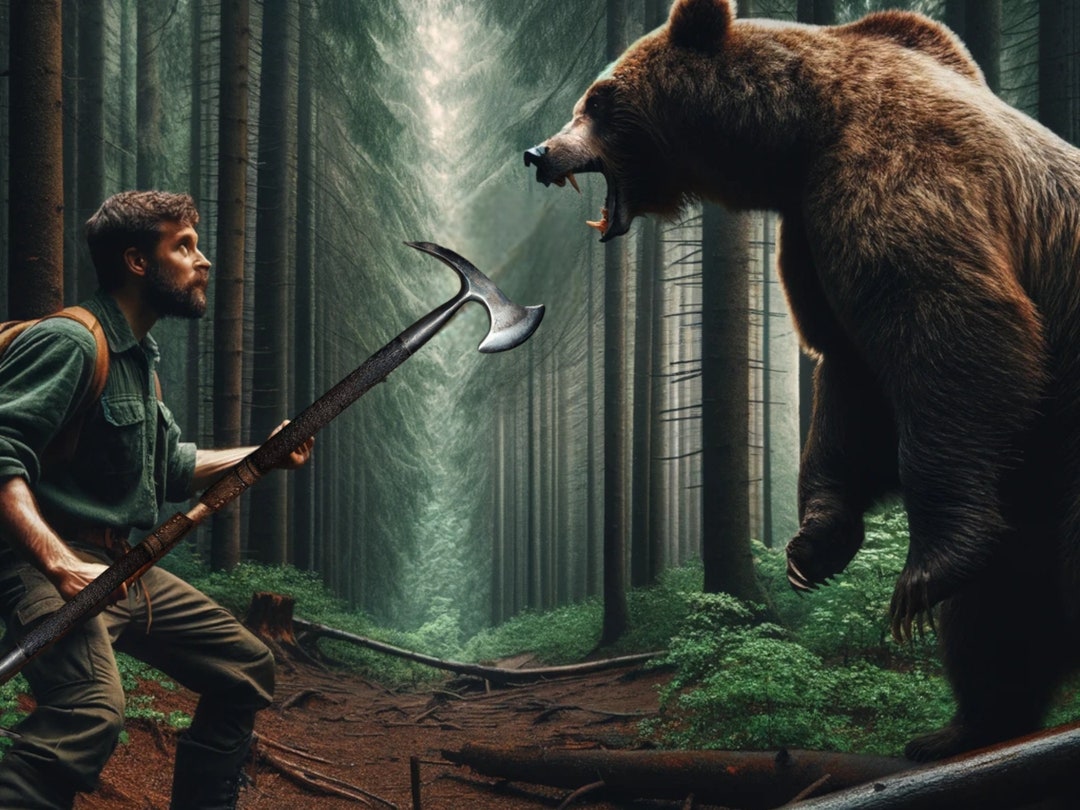 Handmade Bushcraft Trekking Axe Climbing Axe Ice Axe Baton Axe ...