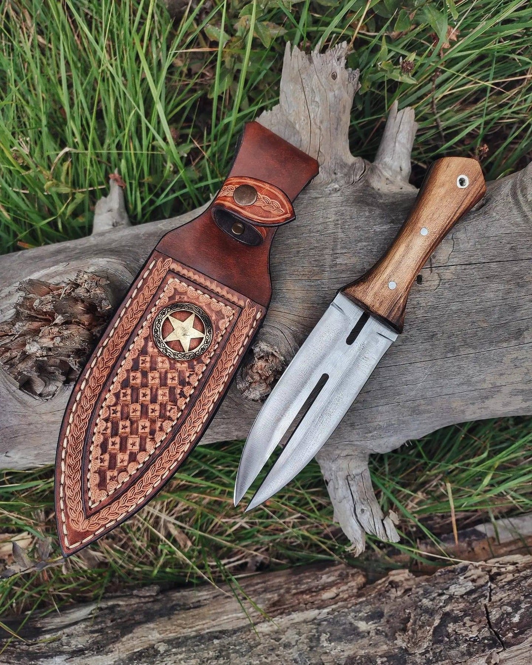 Custom Hand Forged Carbon Steel Blacksmith Knife - Etsy