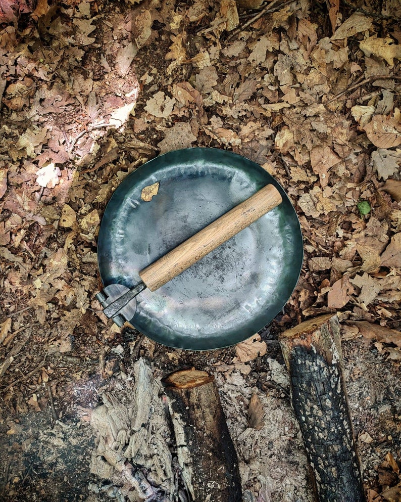 Bushcraft Primitive Hand Forge Camp Pan - Etsy