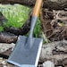 Handmade Blacksmith Survival Shovel: Forge Carbon Steel Bushcraft Tool ...