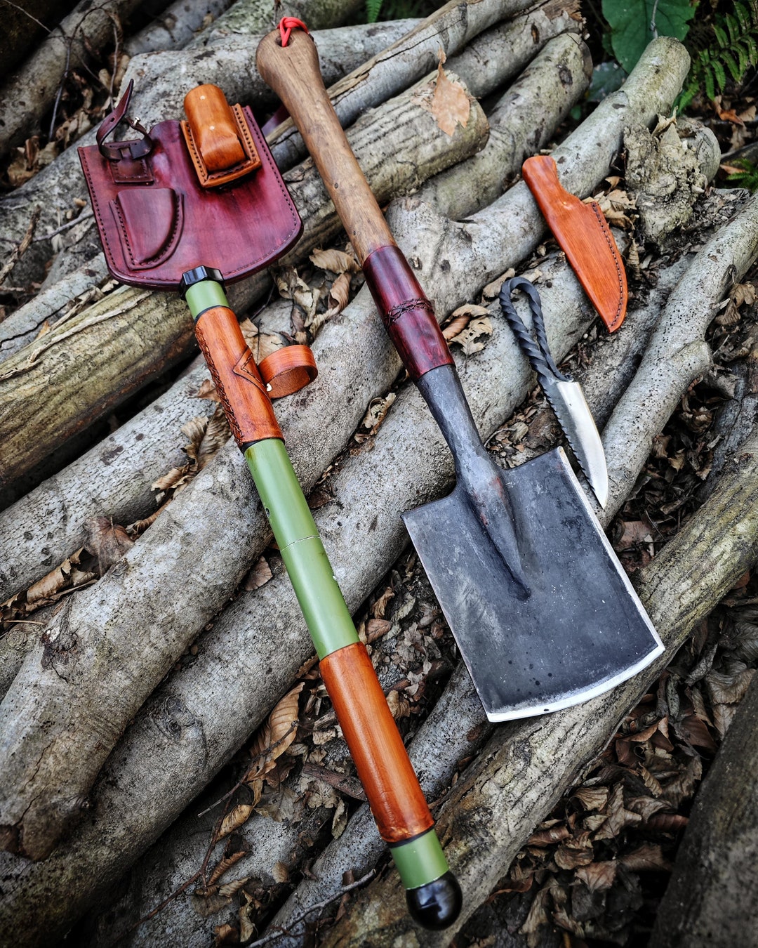 Your New Best Friend, Tactical Shovel, Blacksmith Bushraft Knife and ...