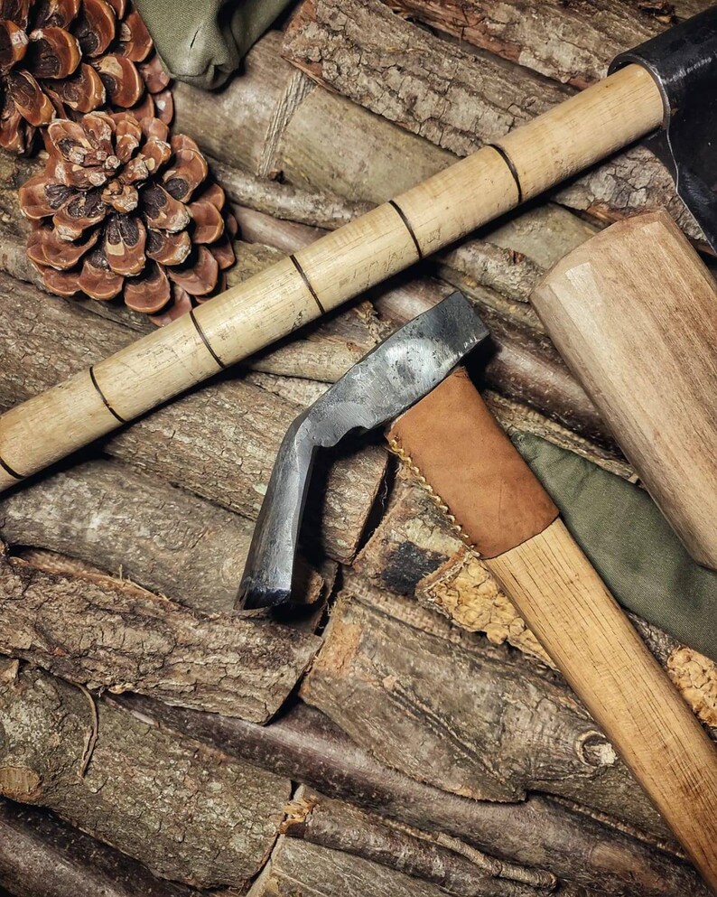 Hand-forged Carving Set Splitting Froe Carving Knife and - Etsy