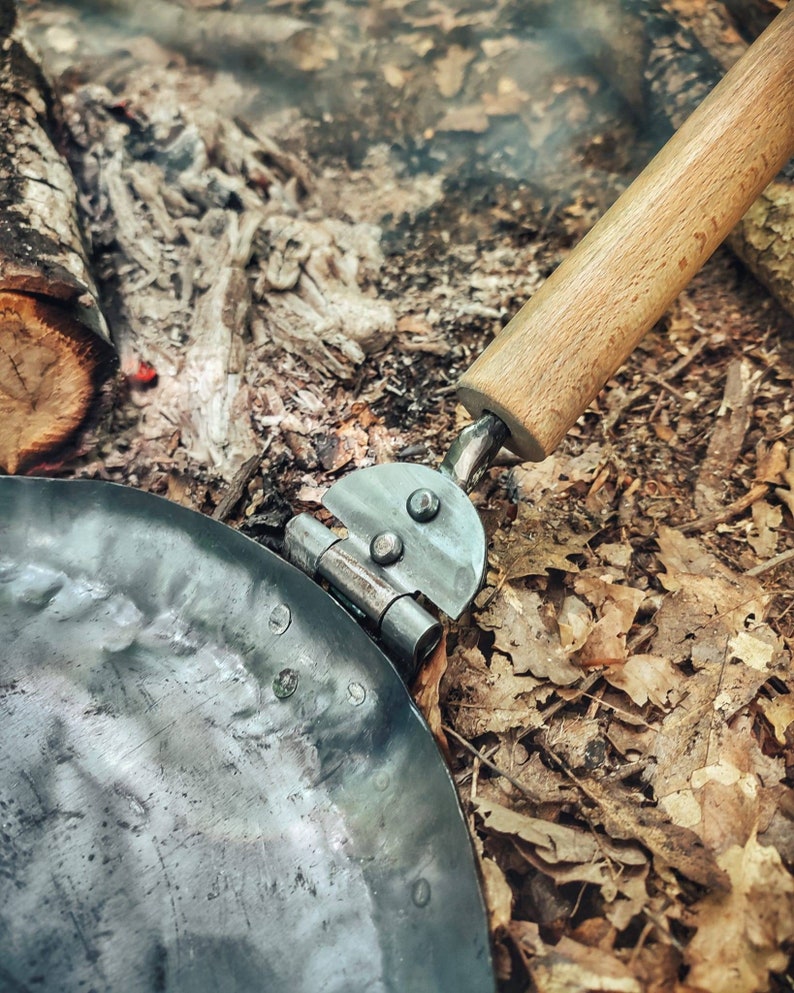 Bushcraft Primitive Hand Forge Camp Pan - Etsy