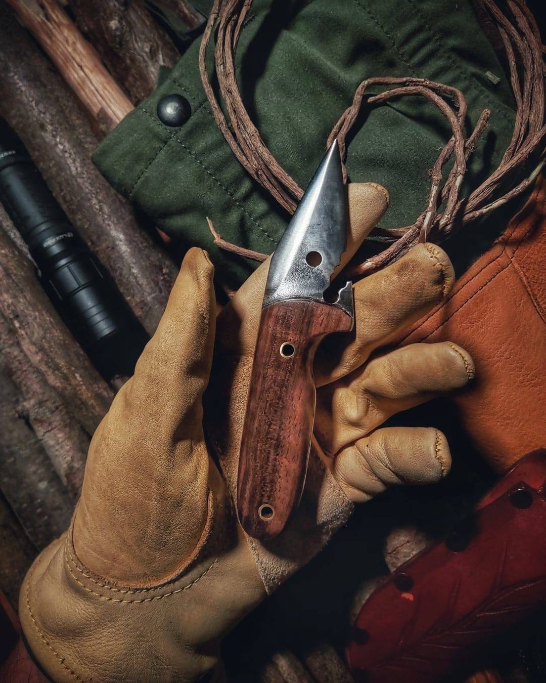 Hand Forge Little Shark Custom Knife With Leather Sheath - Etsy