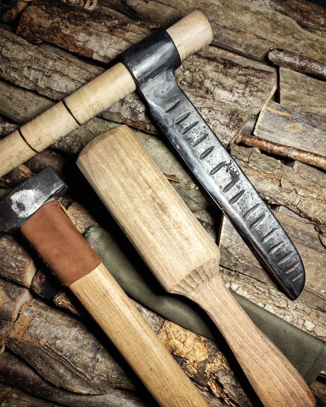 Hand-forged Carving Set Splitting Froe Carving Knife and - Etsy