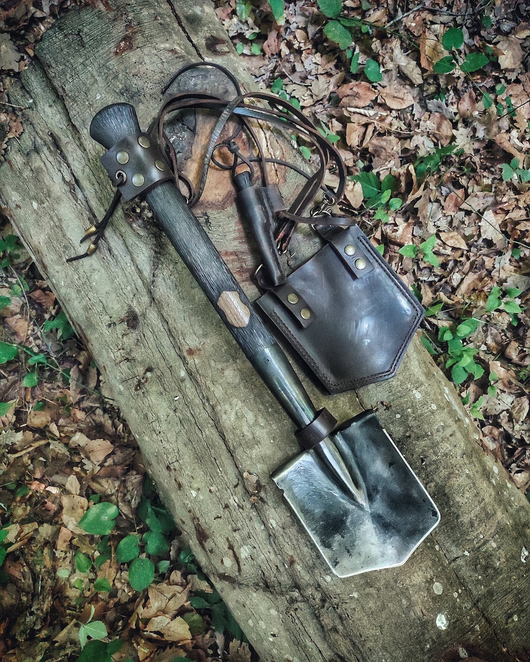 Bushcraft Handmade Blacksmith Hanforged Survival First Class Shovel ...