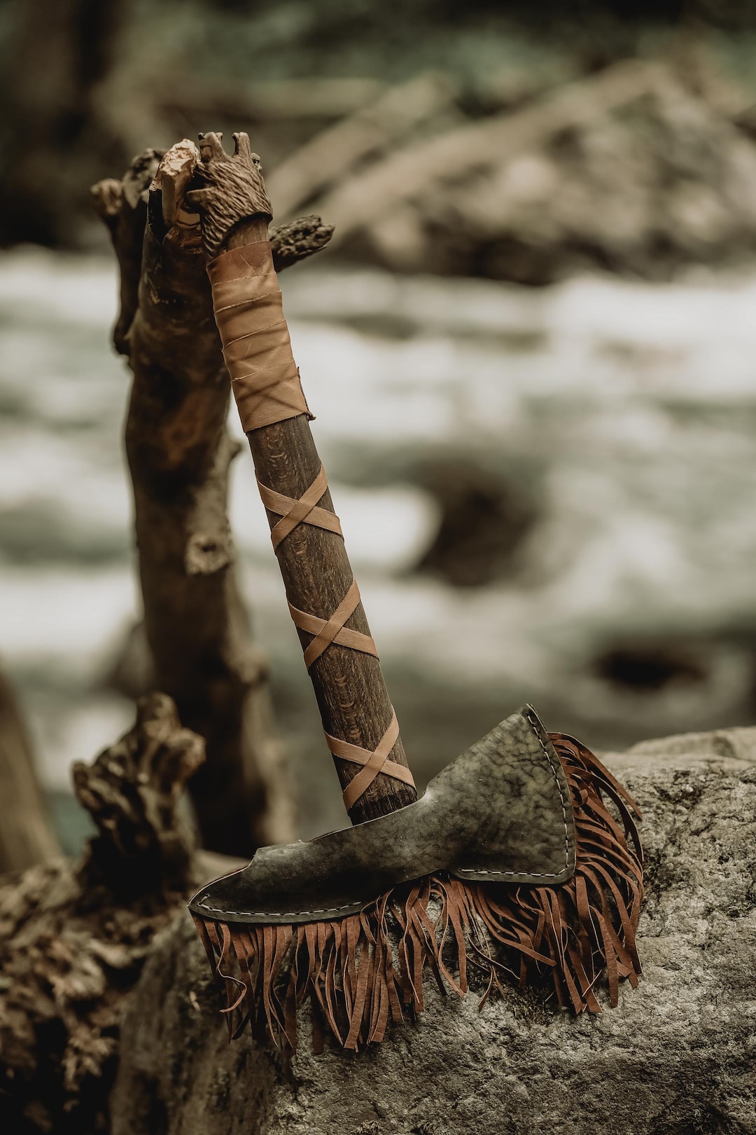 Hand Forged Carbon Steel Wolf Head Figured Blacksmith Tomahawk Axe - Etsy