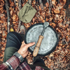 Bushcraft Primitive Hand Forge Camp Pan - Etsy