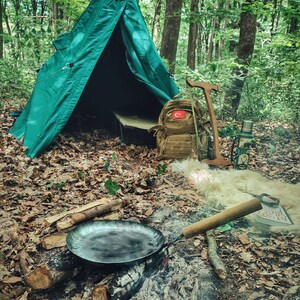 Bushcraft Primitive Hand Forge Camp Pan - Etsy