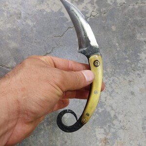 Totally Handmade Custom Blacksmith Knife With Leather Sheath - Etsy